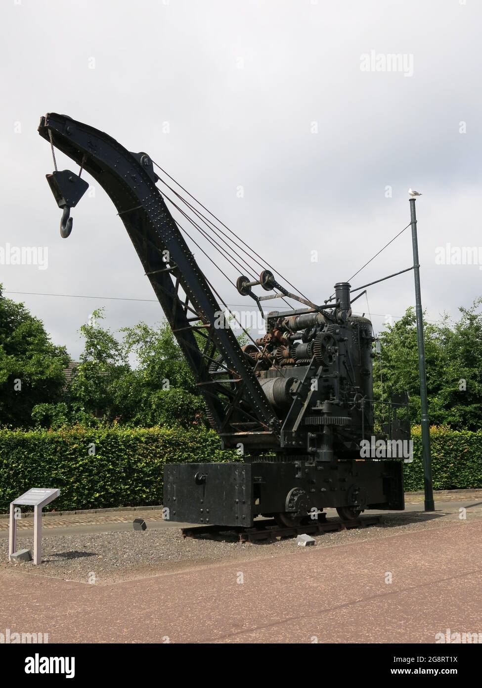 Rail steam crane built by Marshal Fleming who made heavy cranes for the ...