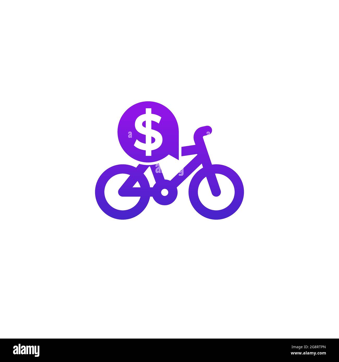 Bike rental app isolated Stock Vector Images - Alamy