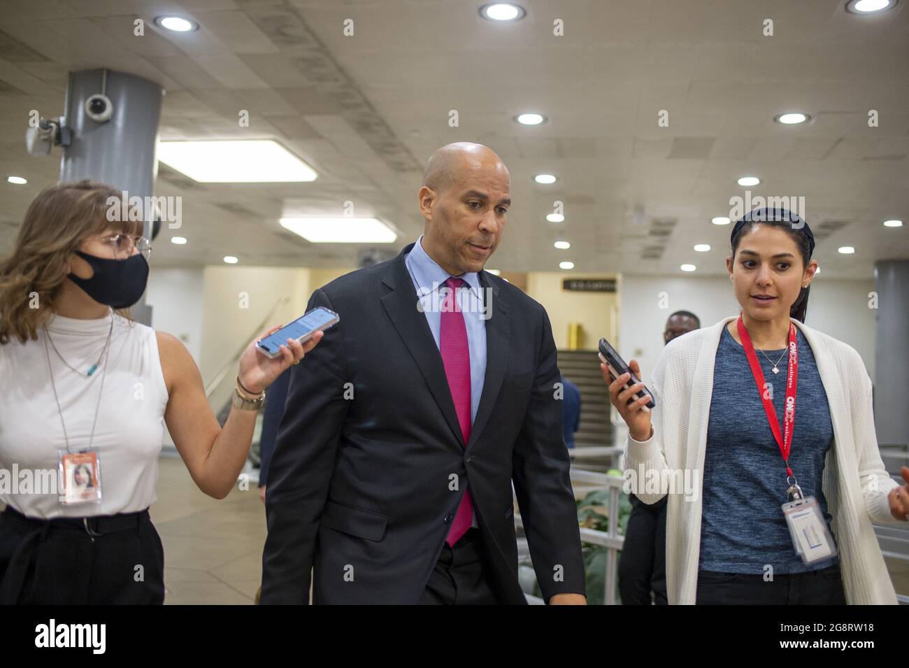 Washington, United States. 22nd July, 2021. Sen. Cory Booker D-N.J ...