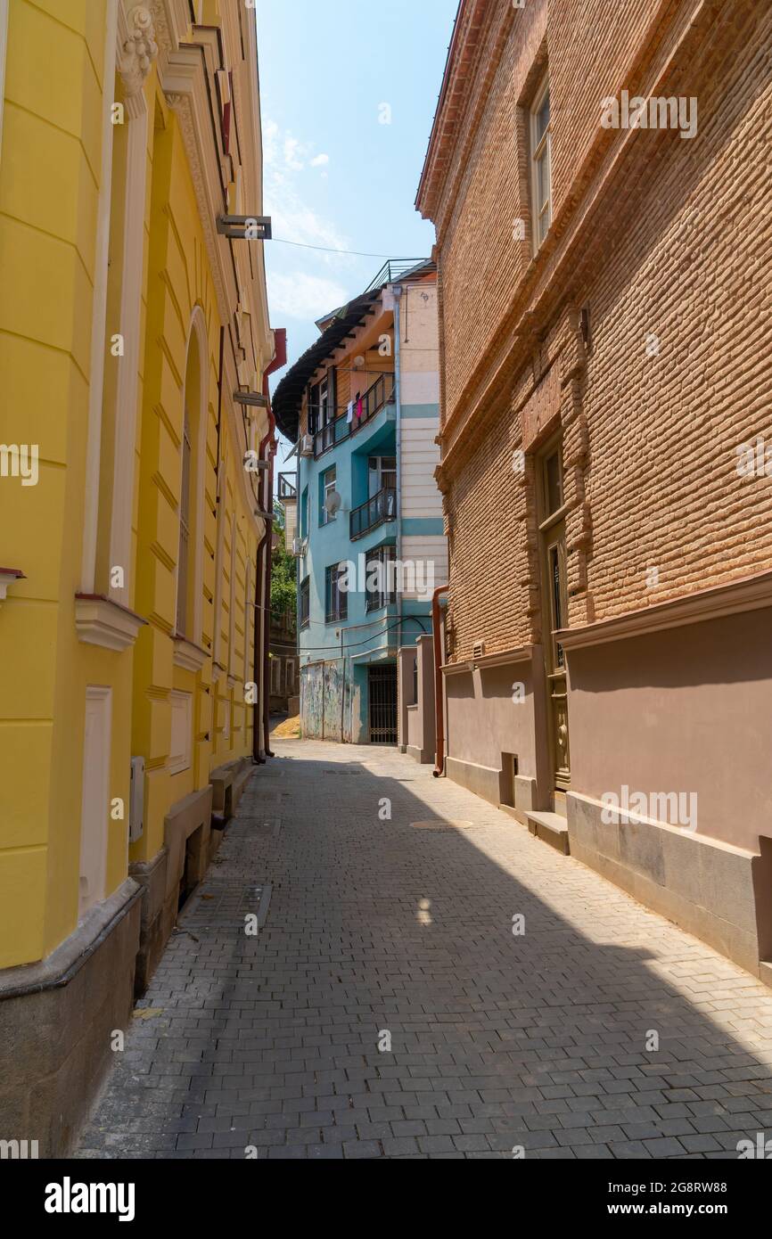 Old historic houses in Tbilisi. Capital of Georgai. Travel Stock Photo ...