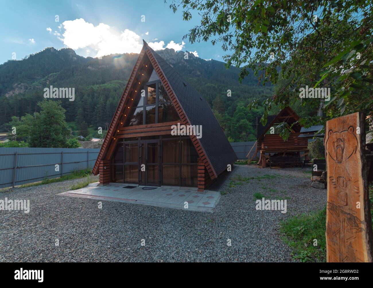 Triangle roof house hi-res stock photography and images - Alamy