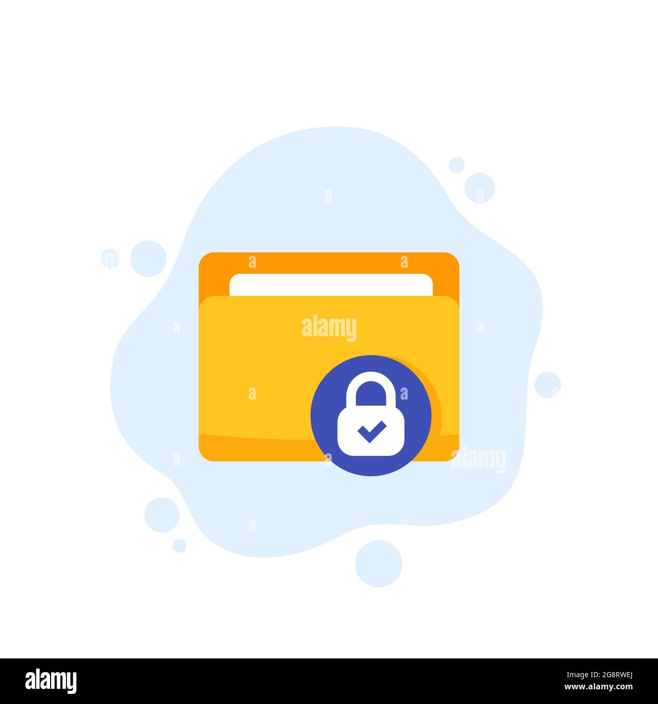 confidential folder, protected documents icon Stock Vector Image & Art ...