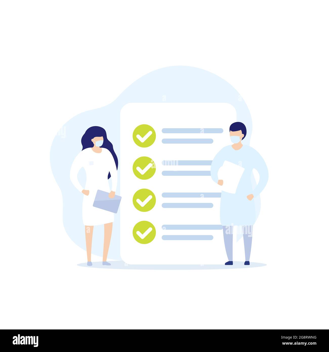 Medical examination, doctors and checklist icon Stock Vector Image ...