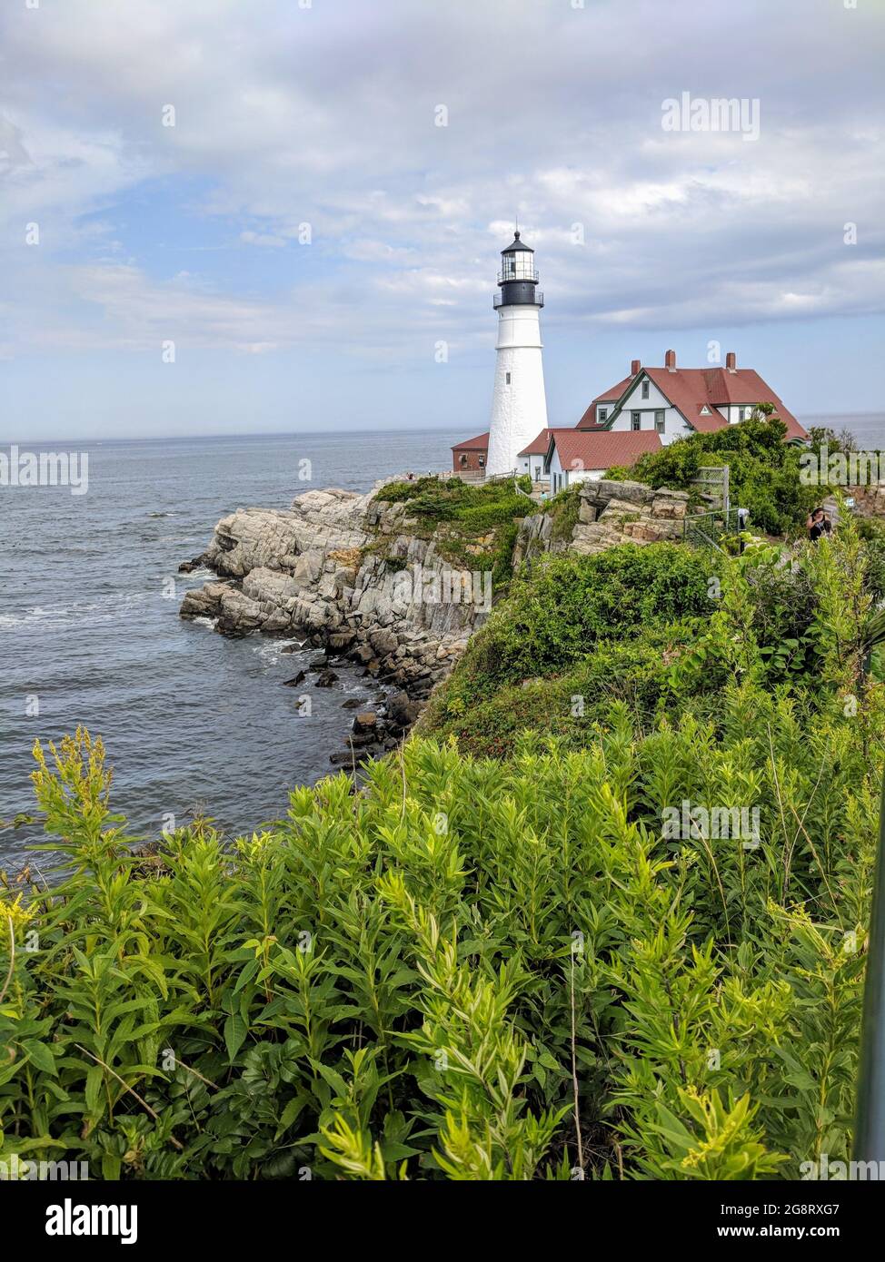 Portland spring point ledge lighthouse hi-res stock photography and ...
