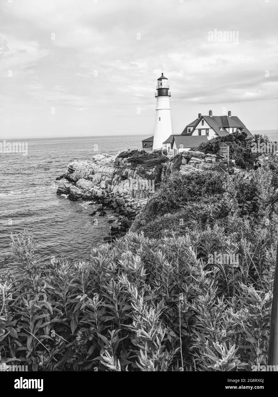 Portland spring point ledge lighthouse hi-res stock photography and ...
