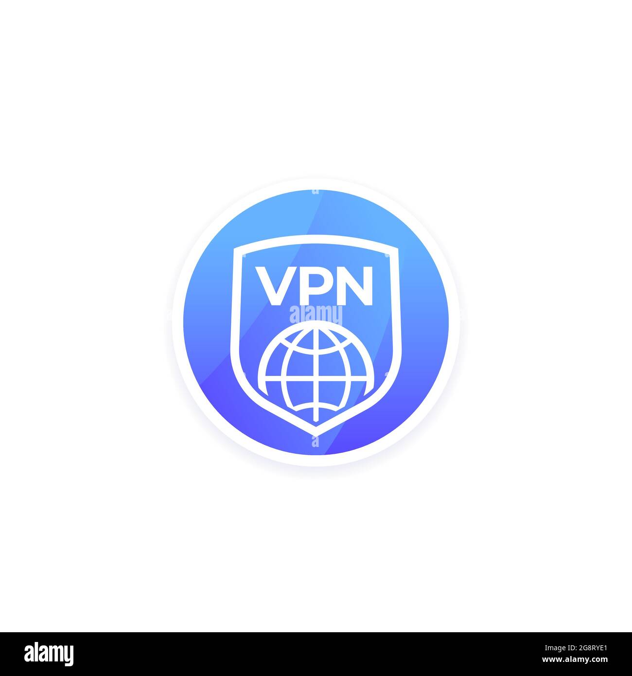 VPN icon with shield for apps, vector Stock Vector Image & Art - Alamy