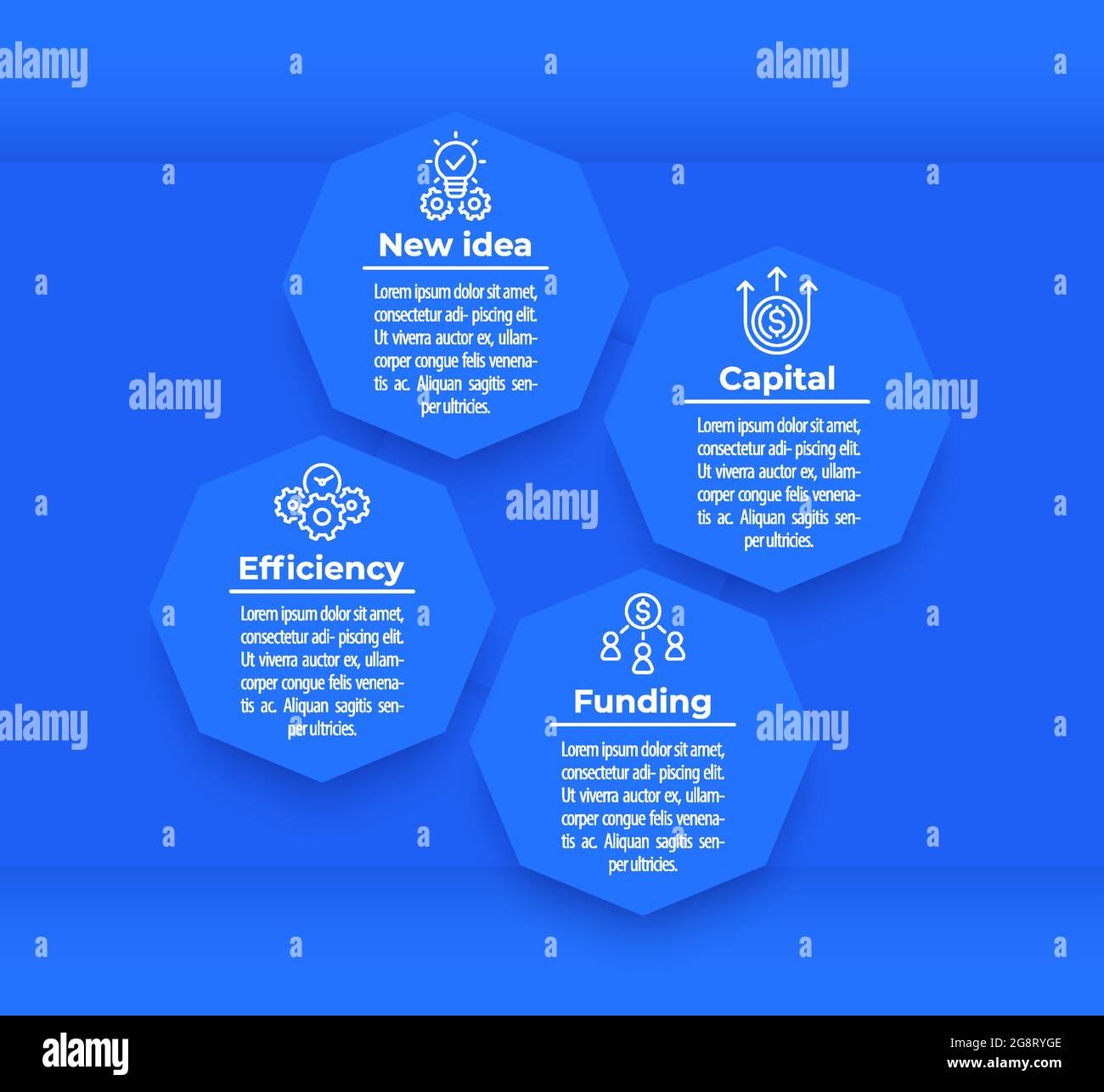 Business and finance infographics with line icons Stock Vector Image ...