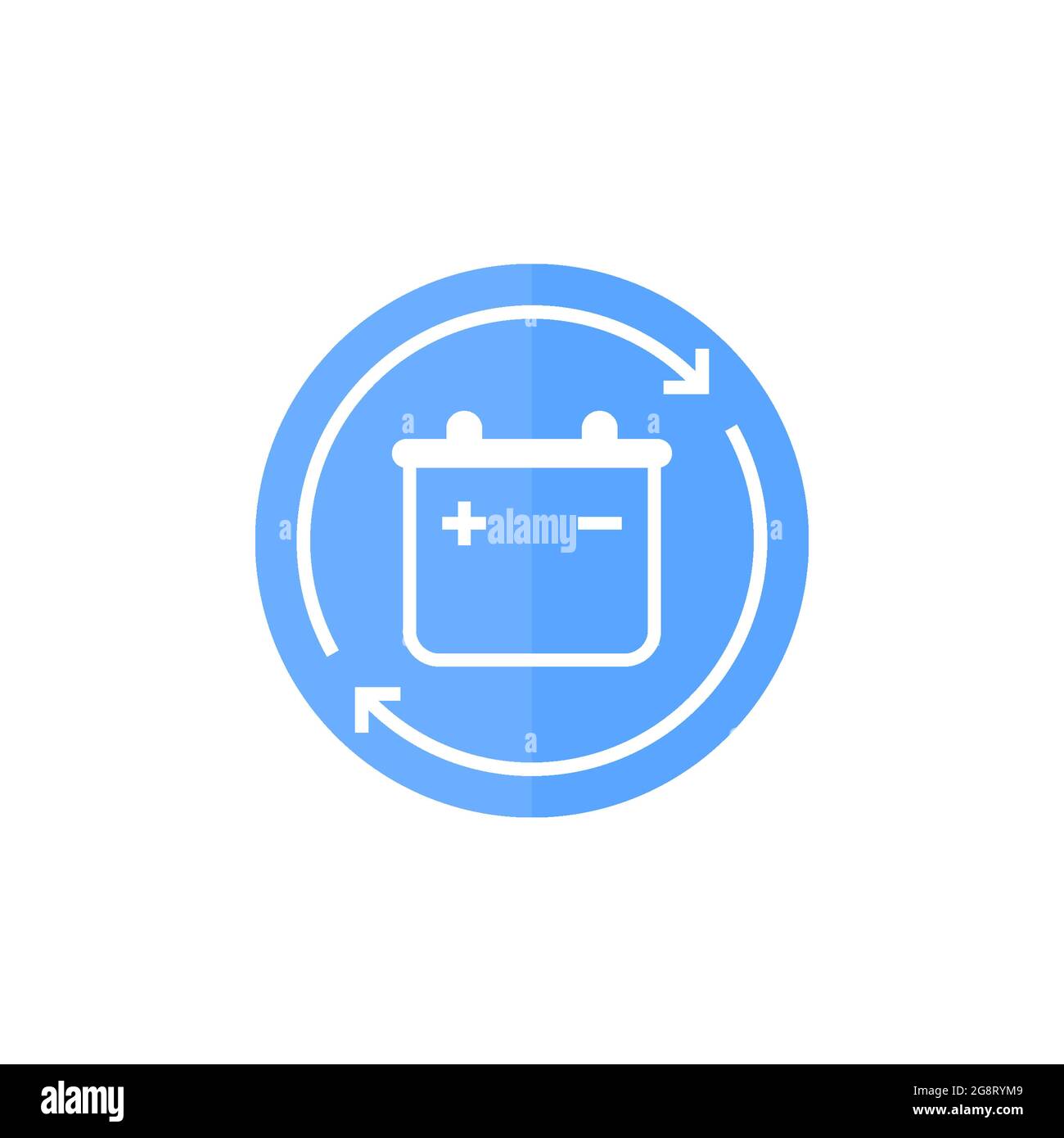 recharging battery, accumulator vector icon Stock Vector Image & Art ...