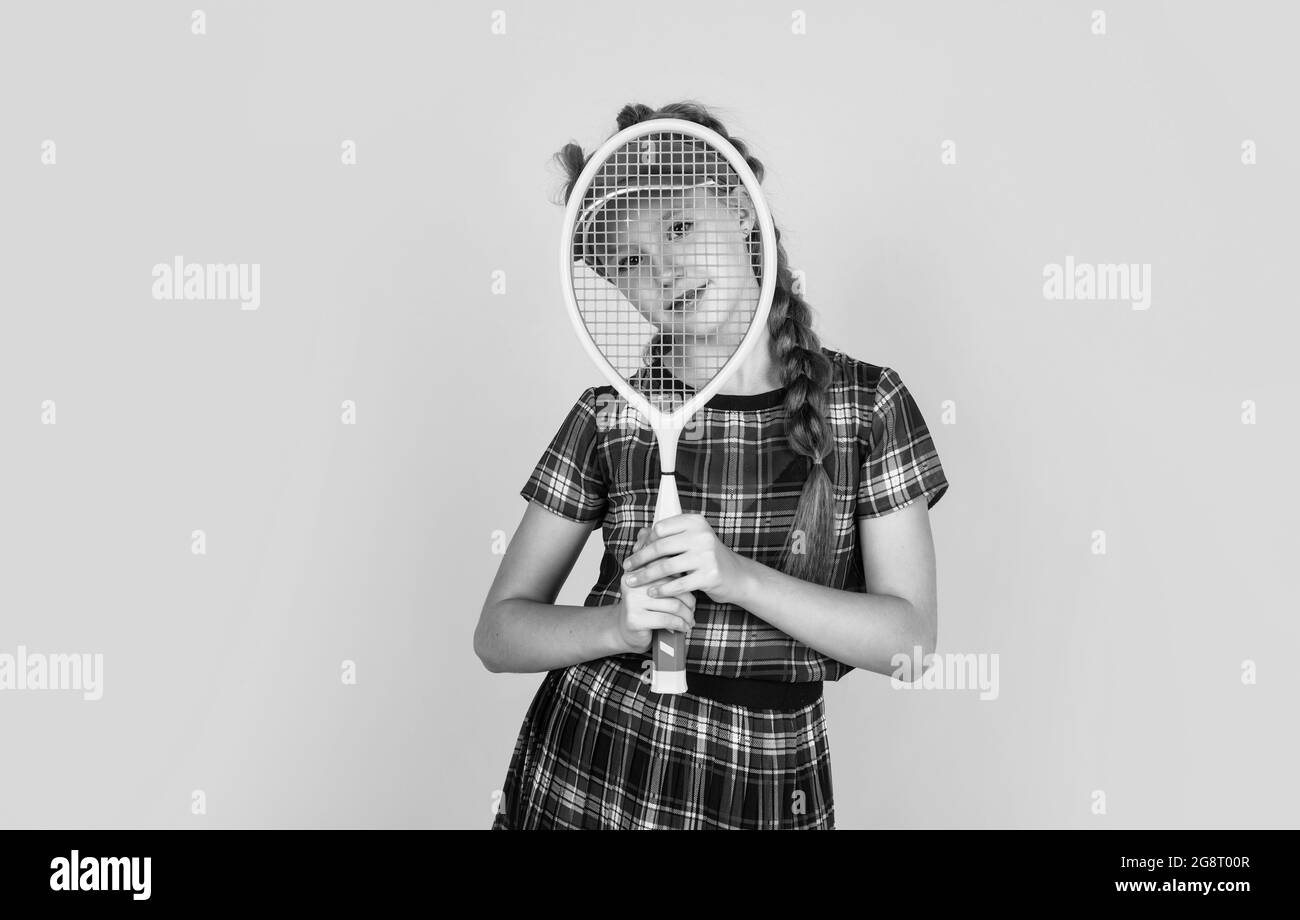 Badminton Racket Black and White Stock Photos & Images - Alamy