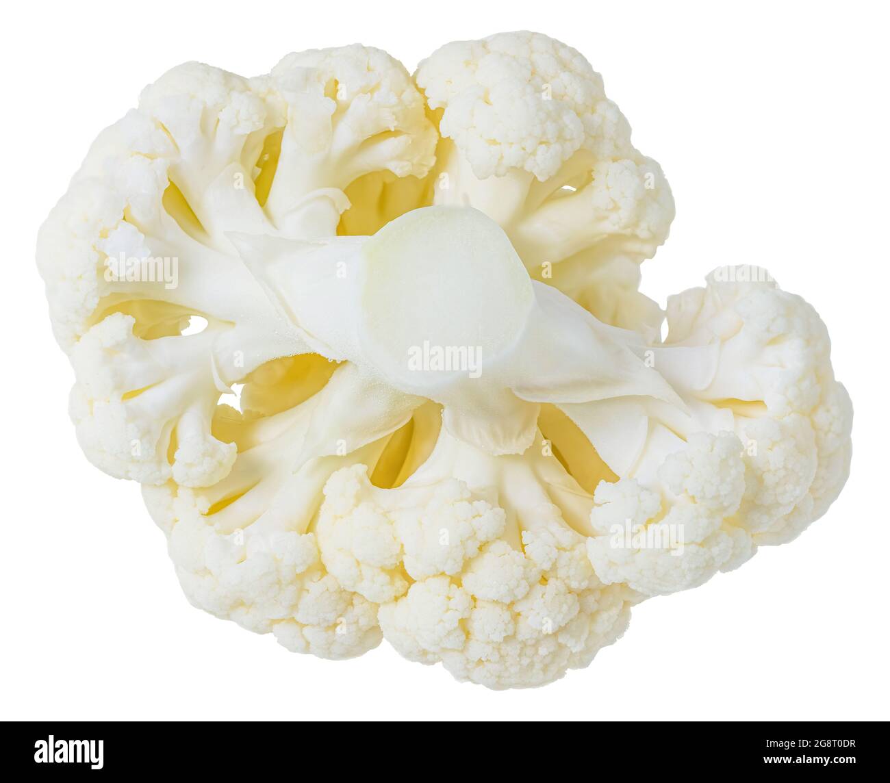 Cauliflower isolated on white background. Clipping Path Stock Photo - Alamy