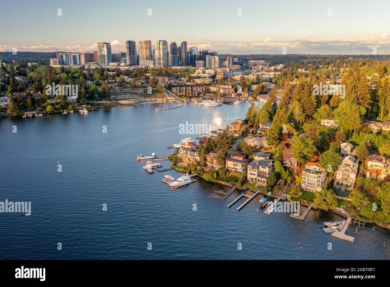 Bellevue aerial view washington state hi-res stock photography and ...