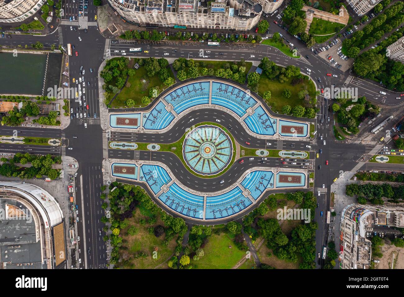 Juny, 2021 - Bucharest, Romania: Aerial view of the city of Bucharest ...