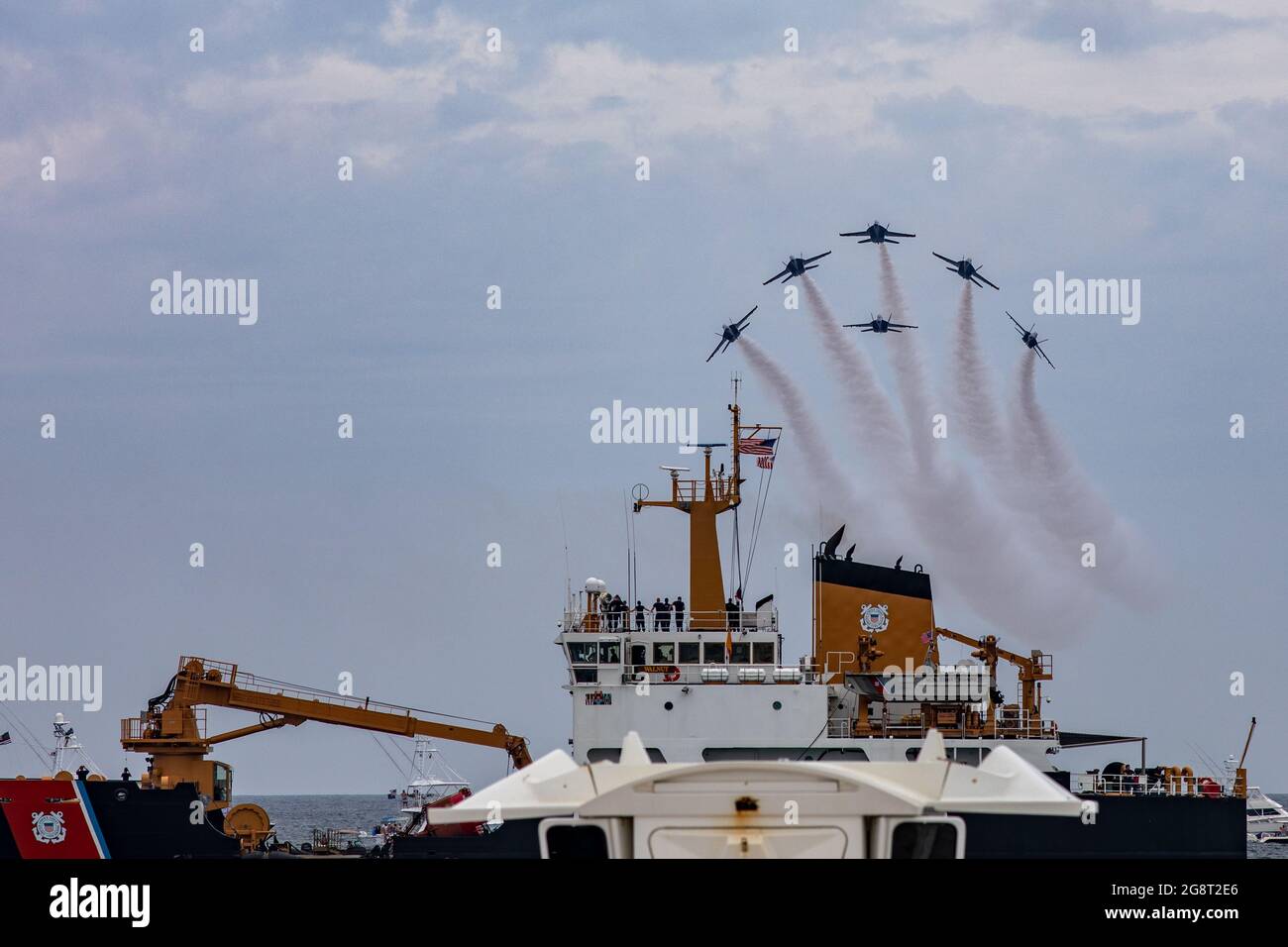 Blue Angles, Pensacola Beach Stock Photo - Alamy
