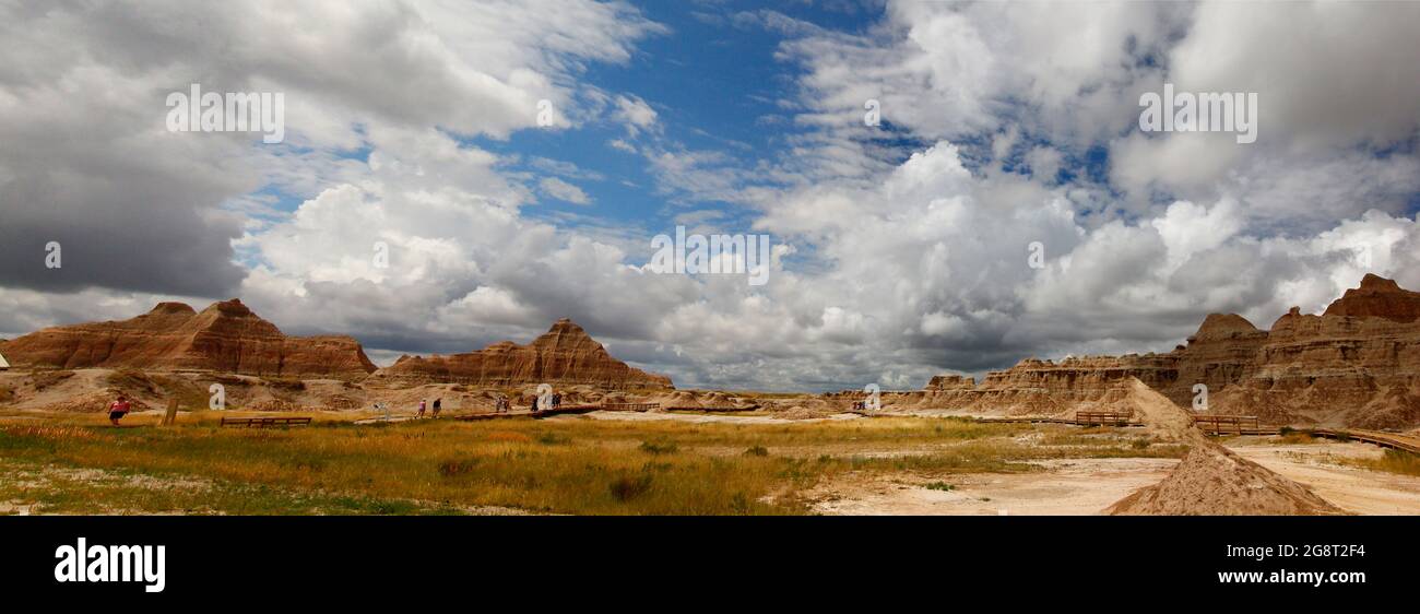 Around the Fossil Exhibit Area, Badlands National Park, South Dakota ...