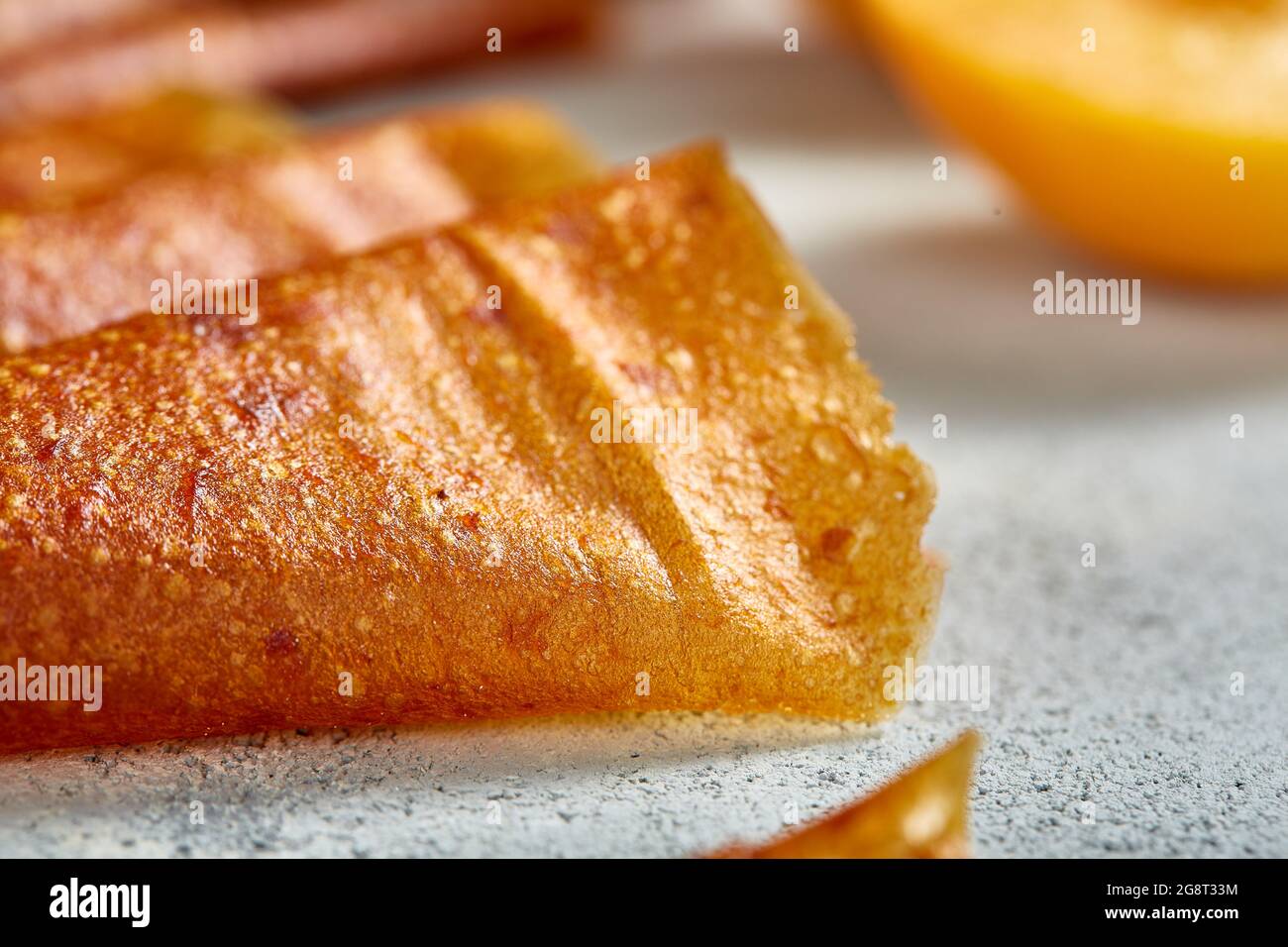 Fruit marshmallow. Berry pastille on light background. Pastille fruit ...