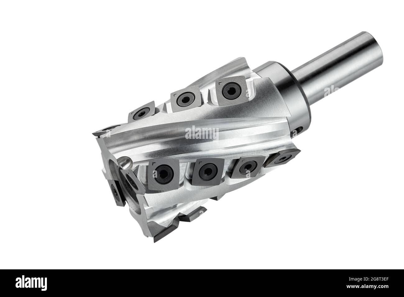 sharp milling cutter isolated on white background Stock Photo - Alamy