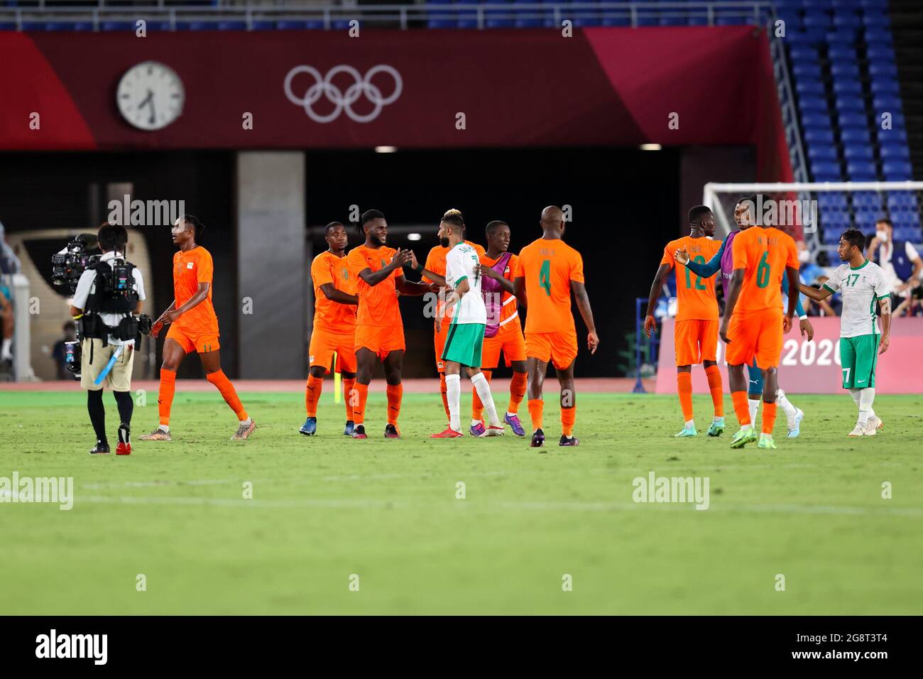 Kanagawa, Japan. 22nd July, 2021. U-24Cote d'Ivoire team group (CIV ...
