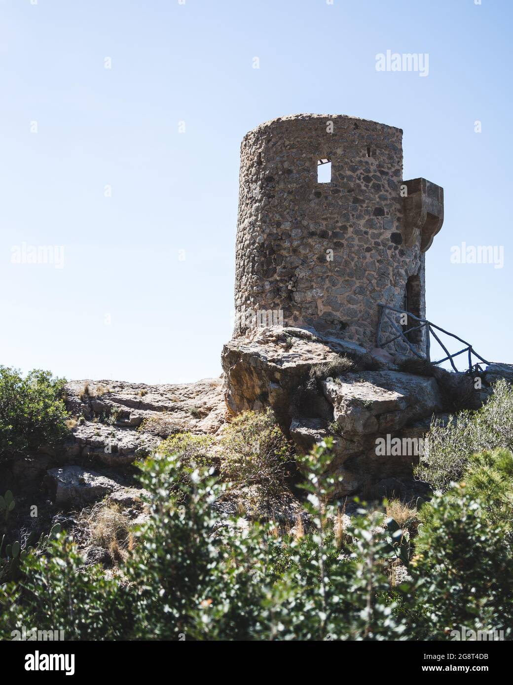 Vertical shot of the Torre del Verger in Spain Stock Photo - Alamy