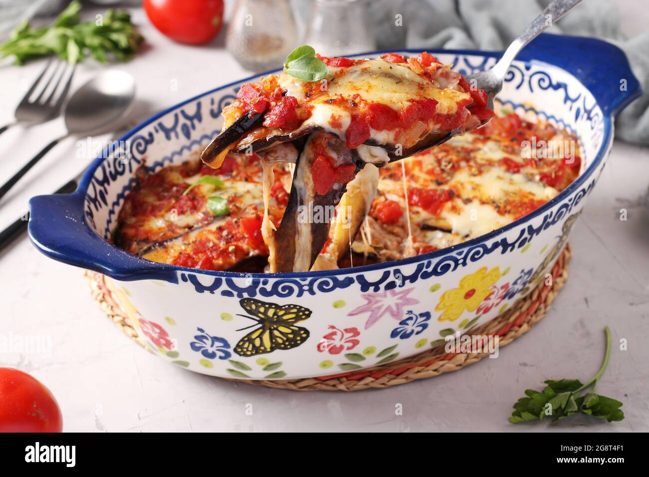 Parmigiana is an appetizer made from baked eggplant, cheese, garlic and ...