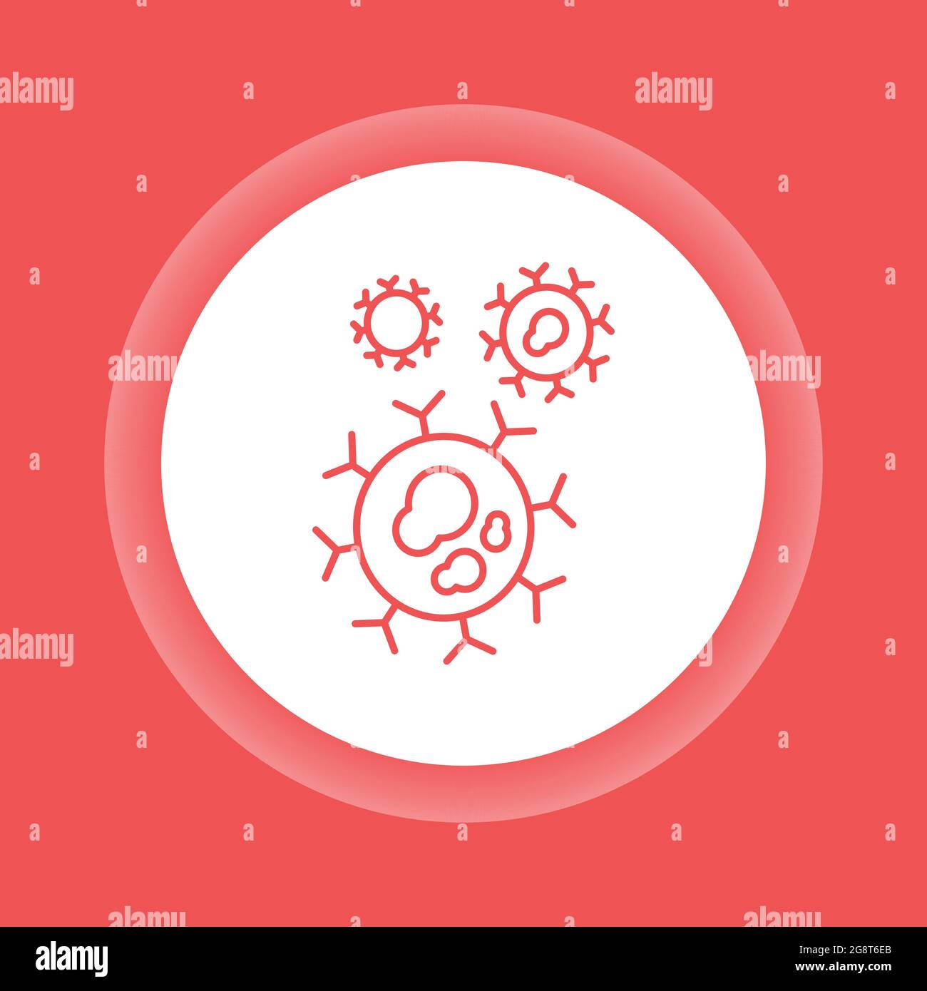 ancer cell stages color glyph icon. Malignant neoplasm concept ...