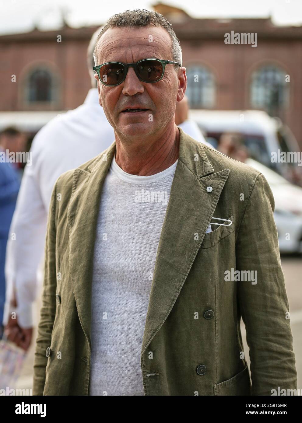 FLORENCE, Italy- July 1 2021: Men on the street in Florence Stock Photo ...