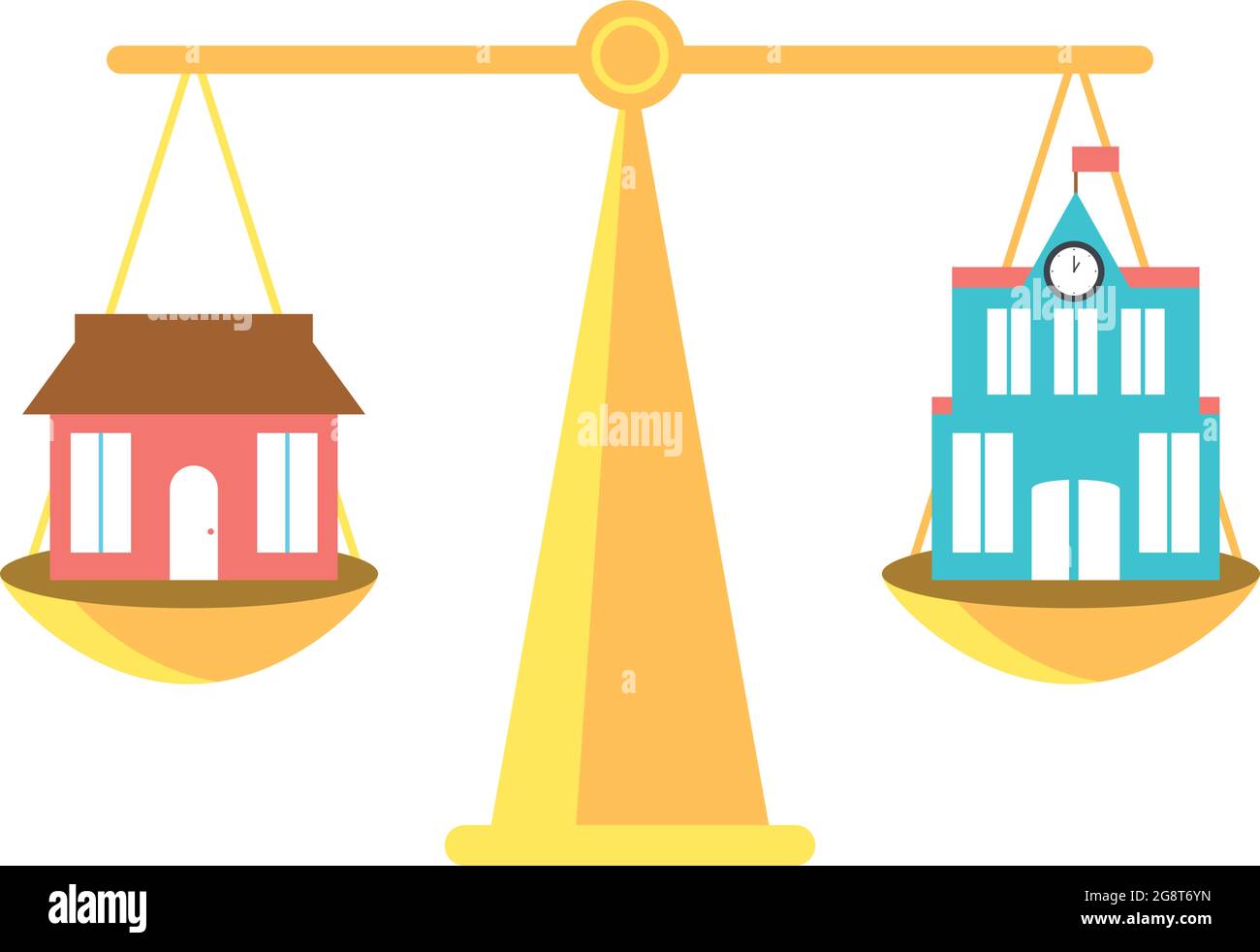 balancing home and school Stock Vector Image & Art - Alamy