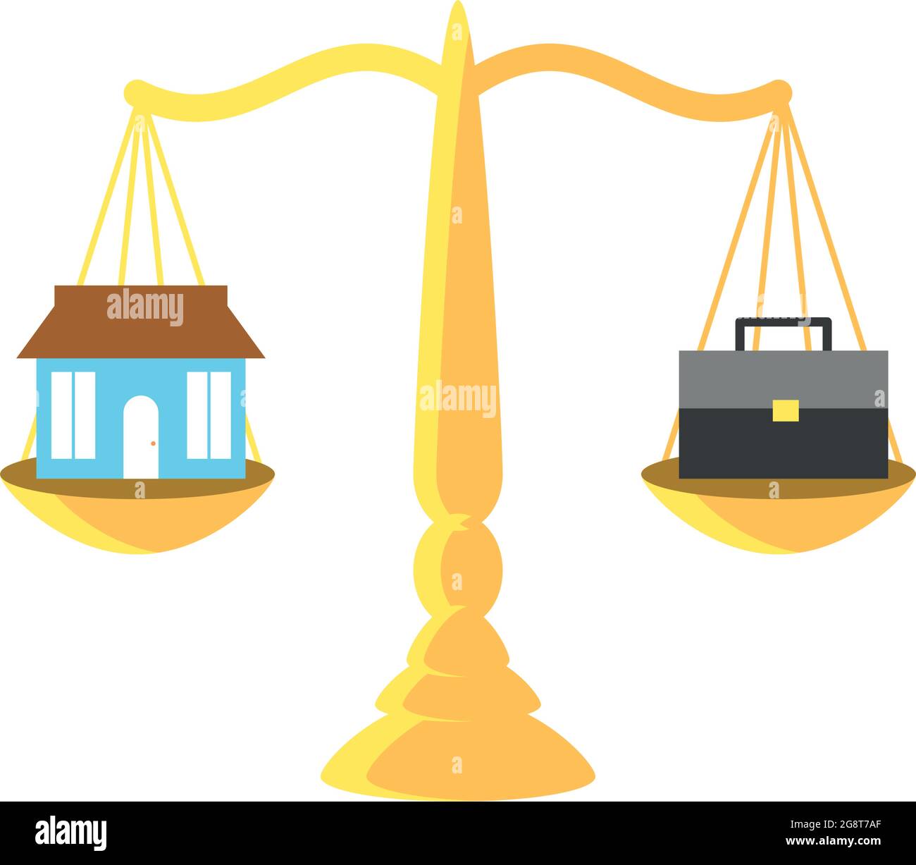 work and home balance Stock Vector Image & Art - Alamy