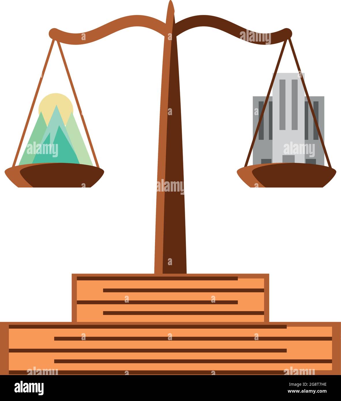 balance with urban and environment Stock Vector Image & Art - Alamy