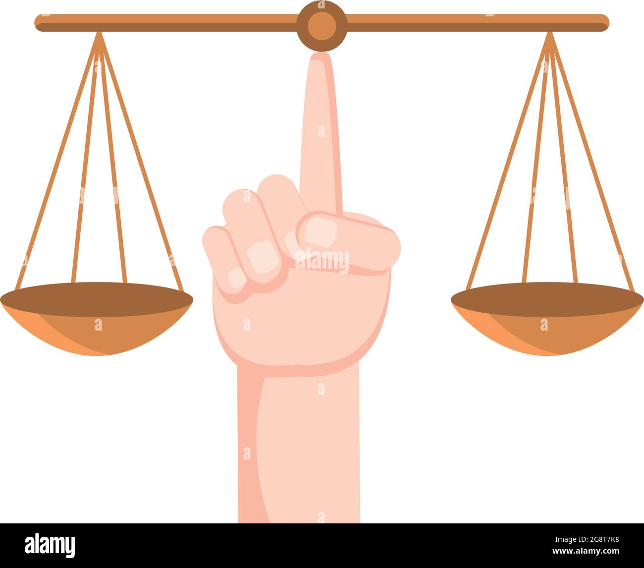 hand holds balance scale Stock Vector Image & Art - Alamy