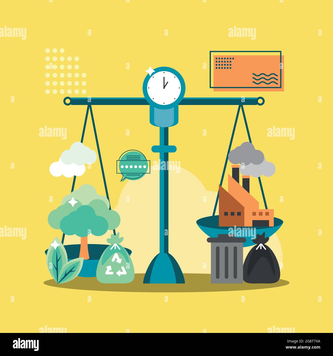 Ecology balancing Stock Vector Images - Alamy
