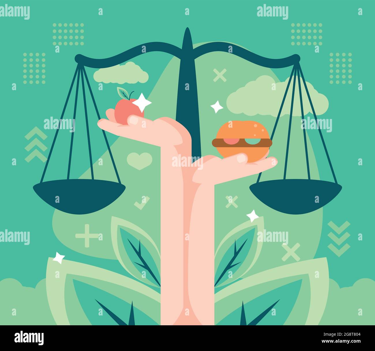 Balancing scale food hi-res stock photography and images - Alamy