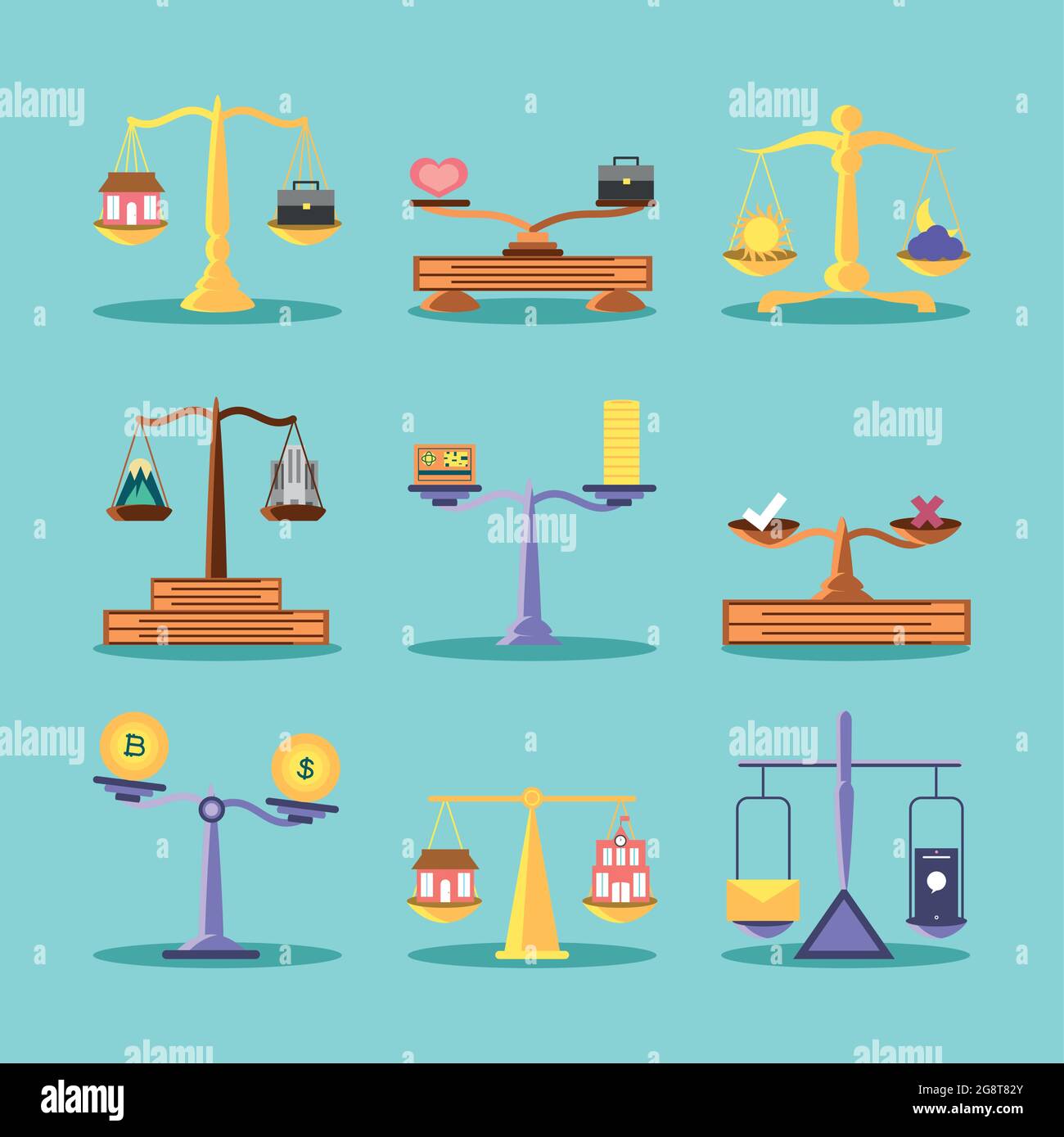 various balance set Stock Vector Image & Art - Alamy