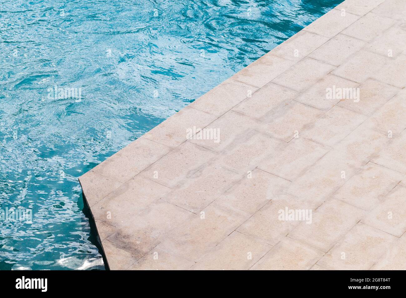 Swimming pool corner, minimal architecture background photo Stock Photo ...
