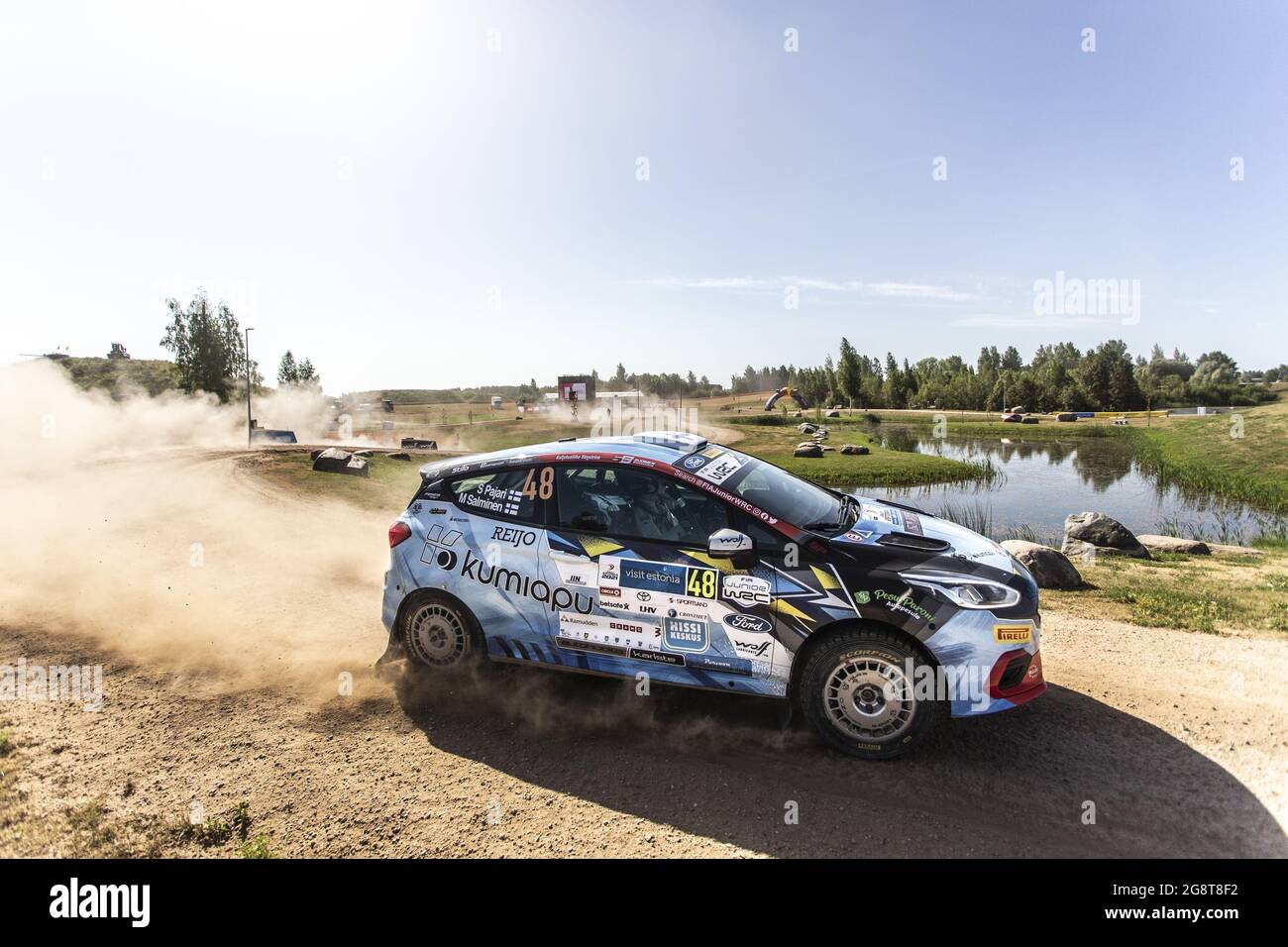48 Pajari Sami (fin), Salminen Marko (fin), Ford Fiesta Rally4, action ...