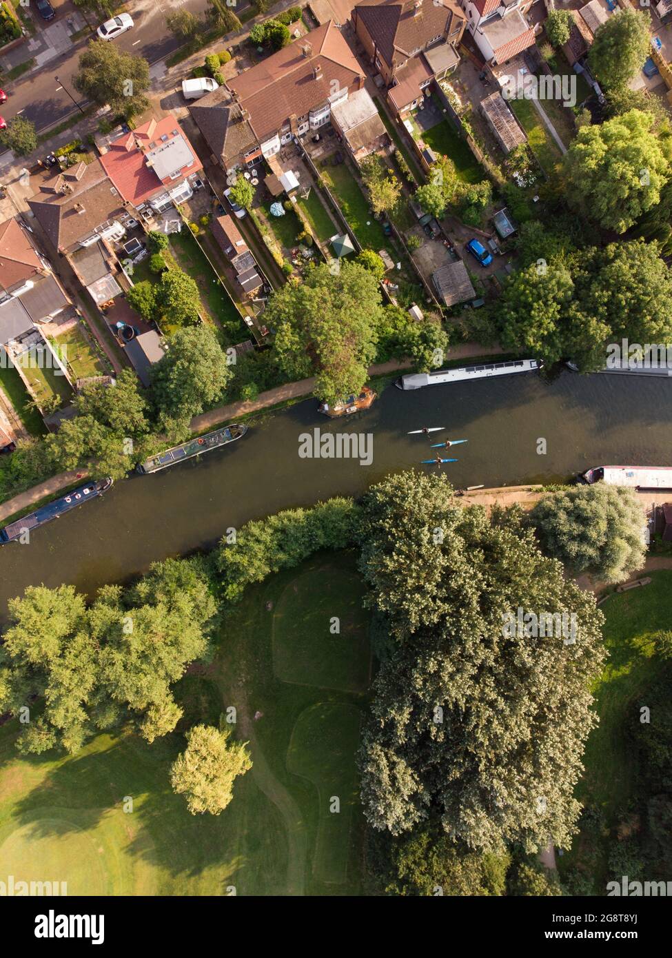 Aerial view of grand union canal hi-res stock photography and images - Alamy
