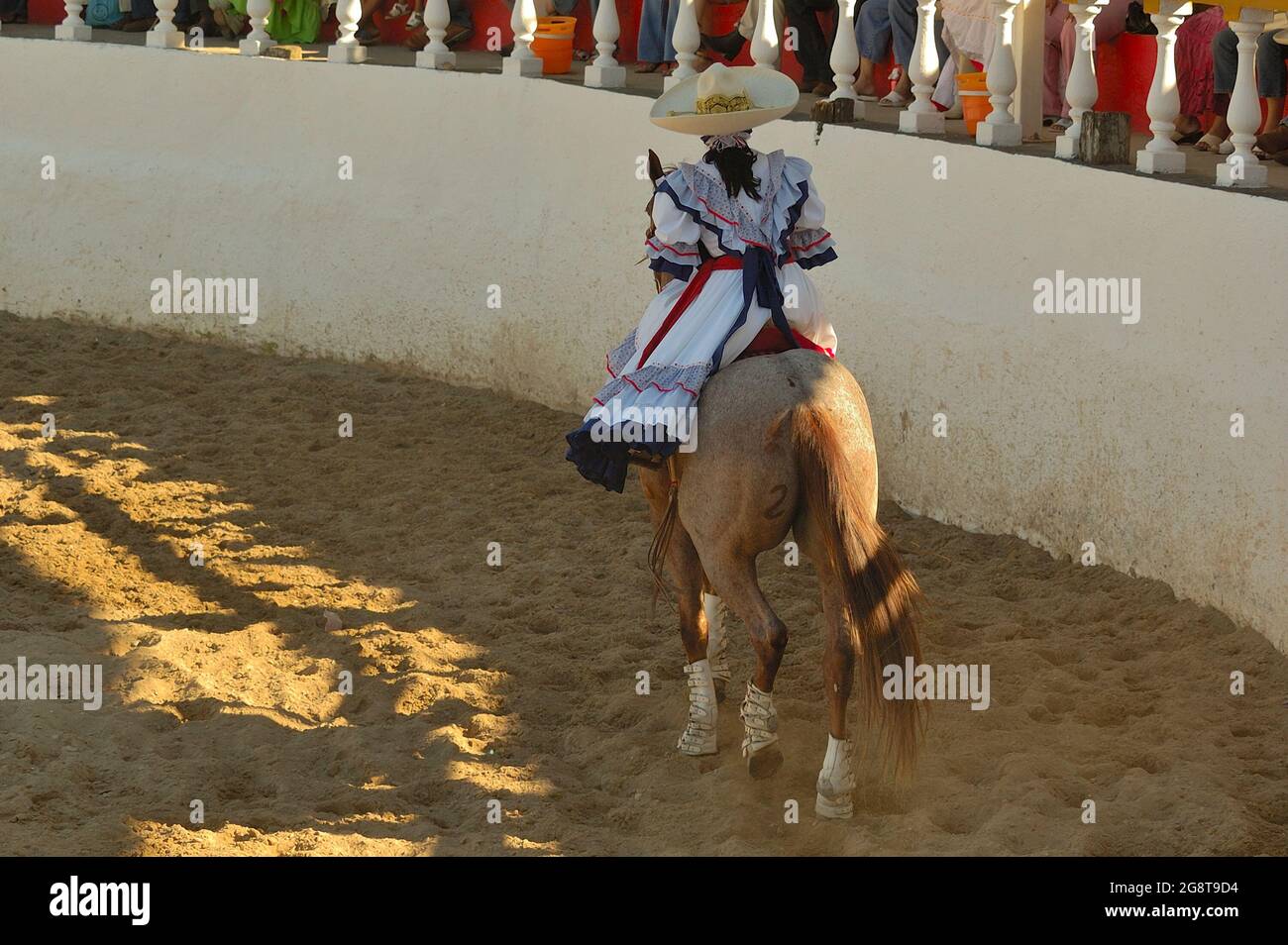March 18, 2017- Merida, Yucatan, Mexico. "Escaramuza" competition at a ...
