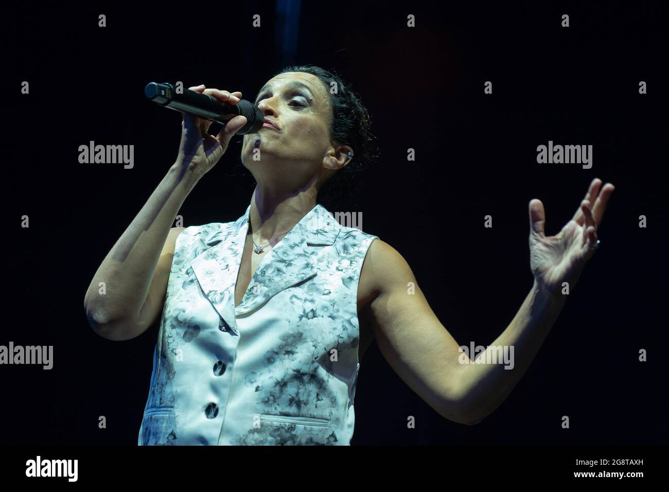 Madrid, Spain. 22nd July, 2021. Israeli singer, NOA (Achinoam Nini ...