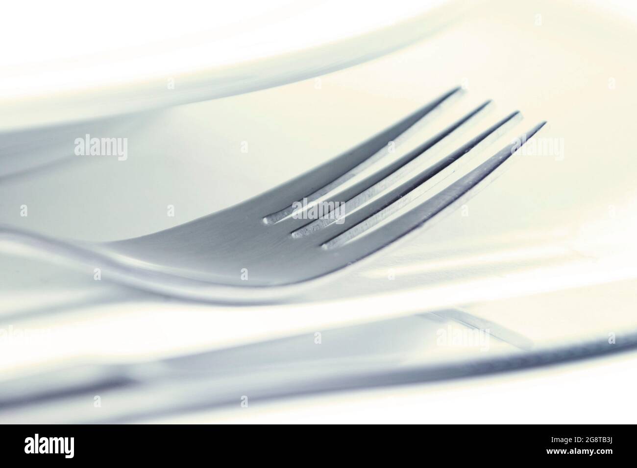 plate with fork Stock Photo - Alamy