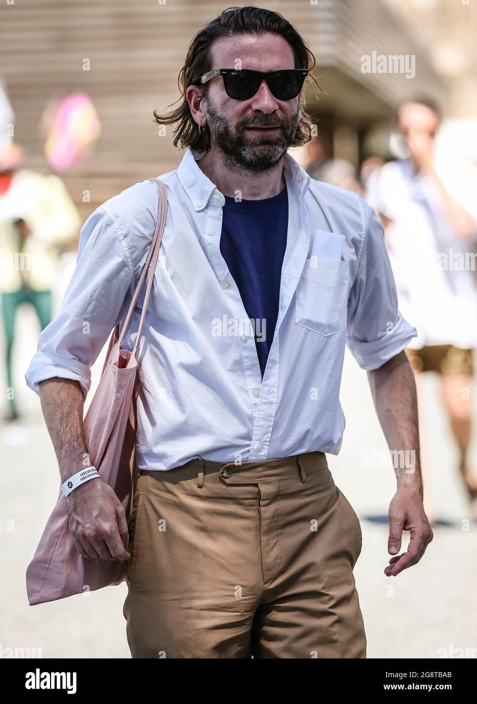 FLORENCE, Italy- July 1 2021: Luca Roscini on the street in Florence ...