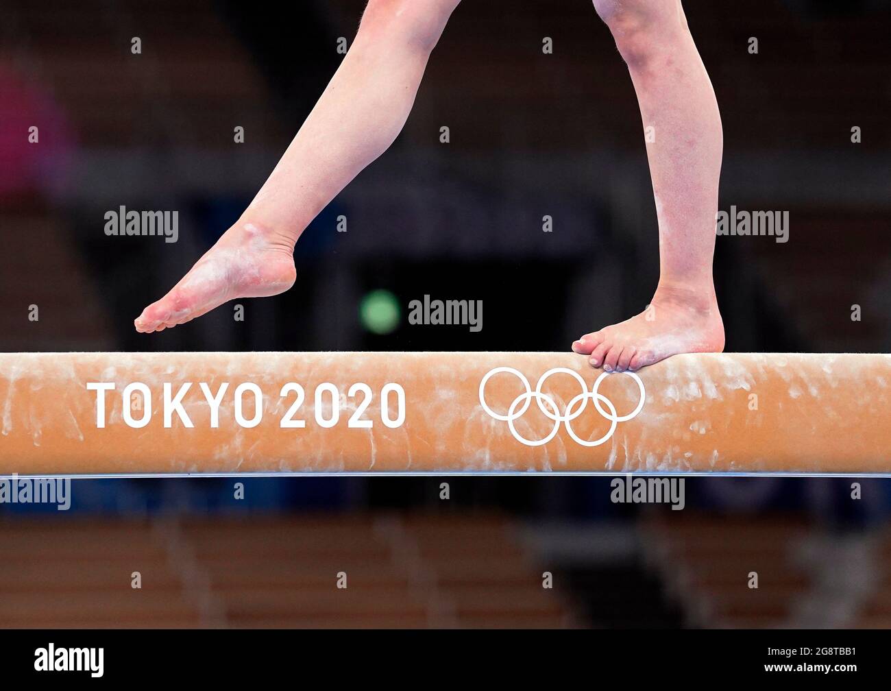 Tokyo, Japan. July 22 2021: Balance beam illustration during the ...