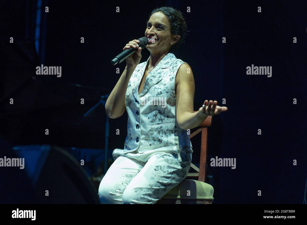 Israeli singer, NOA (Achinoam Nini) performing at the Plaza de la ...