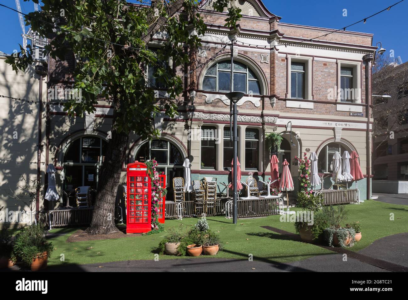 English phone box sydney hi-res stock photography and images - Alamy
