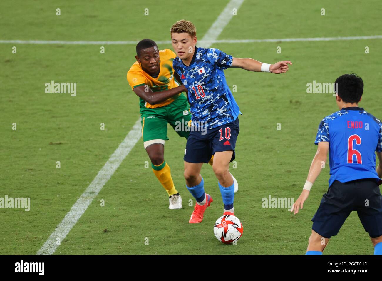 Tokyo, Japan. 22nd July, 2021. Ritsu Doan (JPN) Football/Soccer : Men's First Round Group A ...