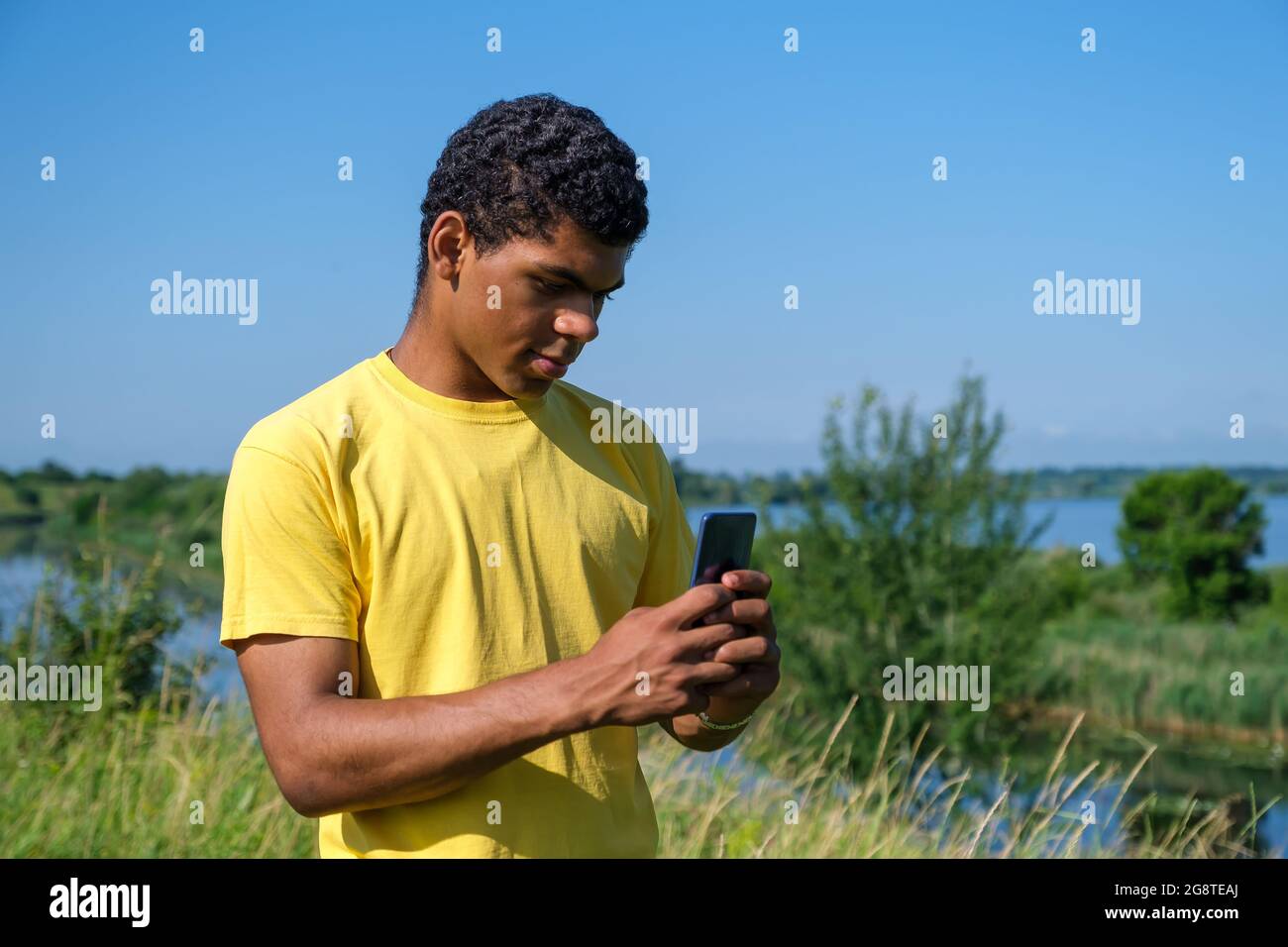 Young handsome brazilian guy black hi-res stock photography and images ...