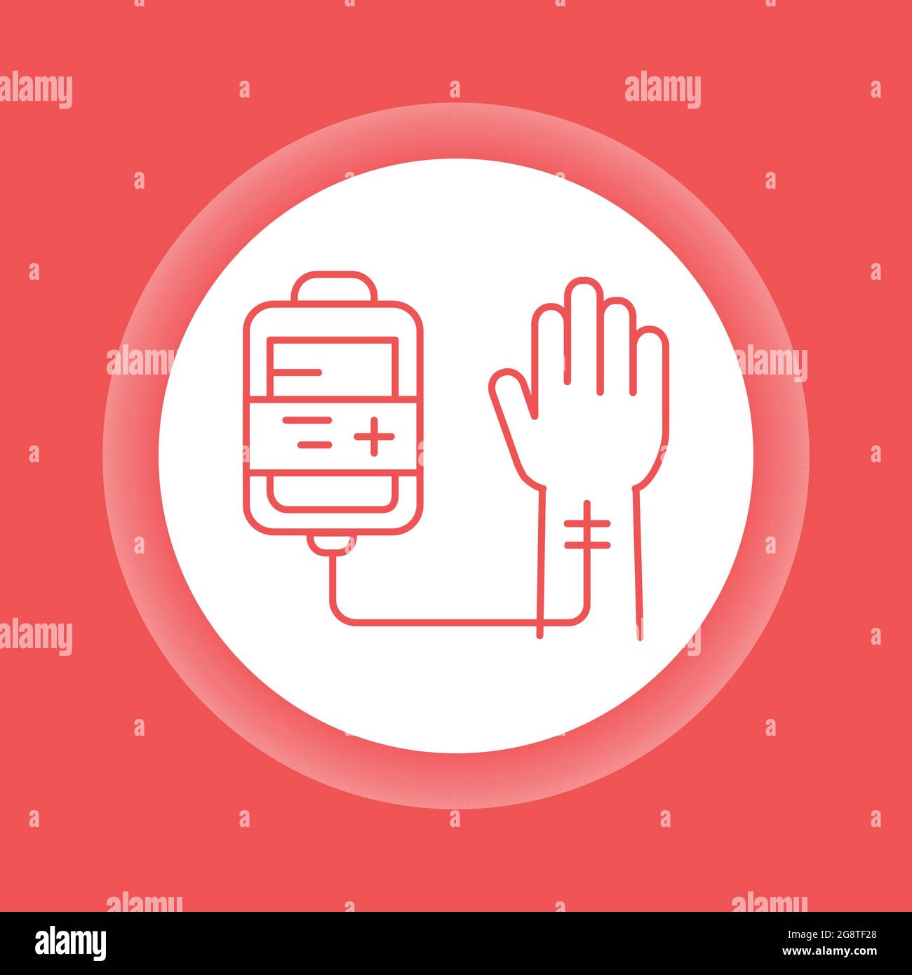 Chemotherapy color button icon. Medical treatment. Intensive therapy ...