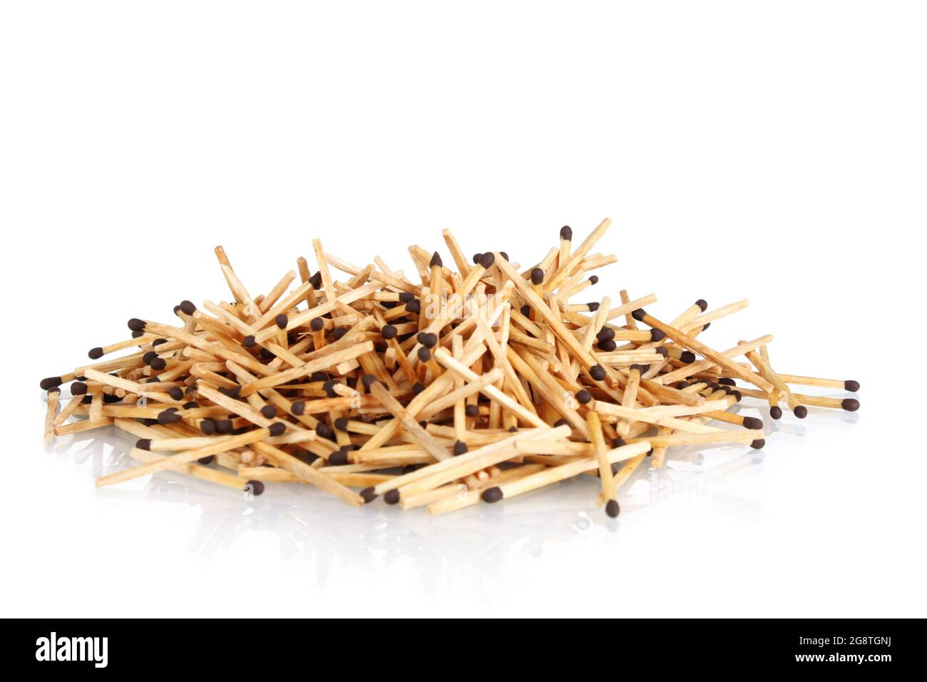 pile of matches isolated on white Stock Photo - Alamy