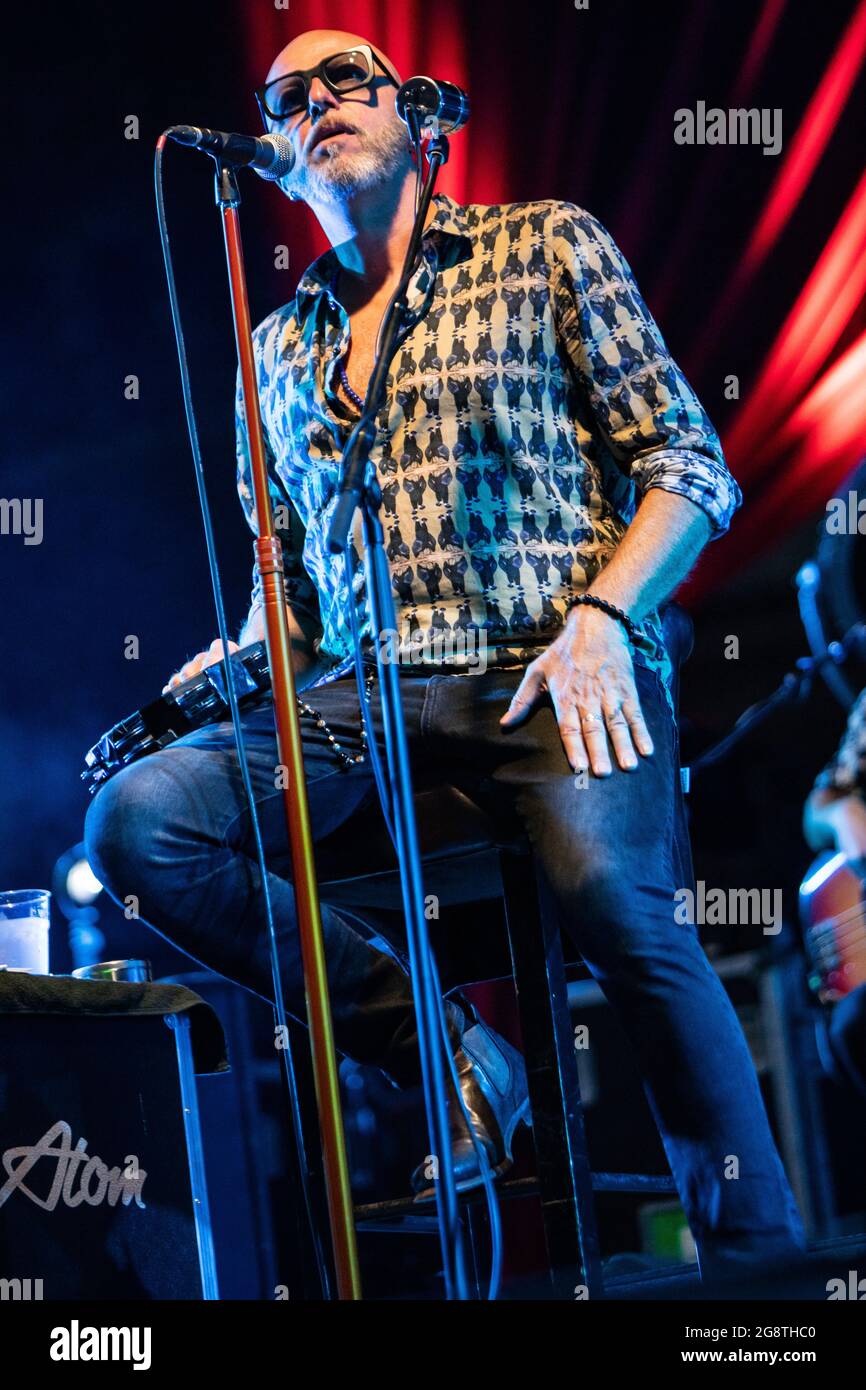 Milan Italy. 22 July 2021. The italian band NEGRITA performs live on ...