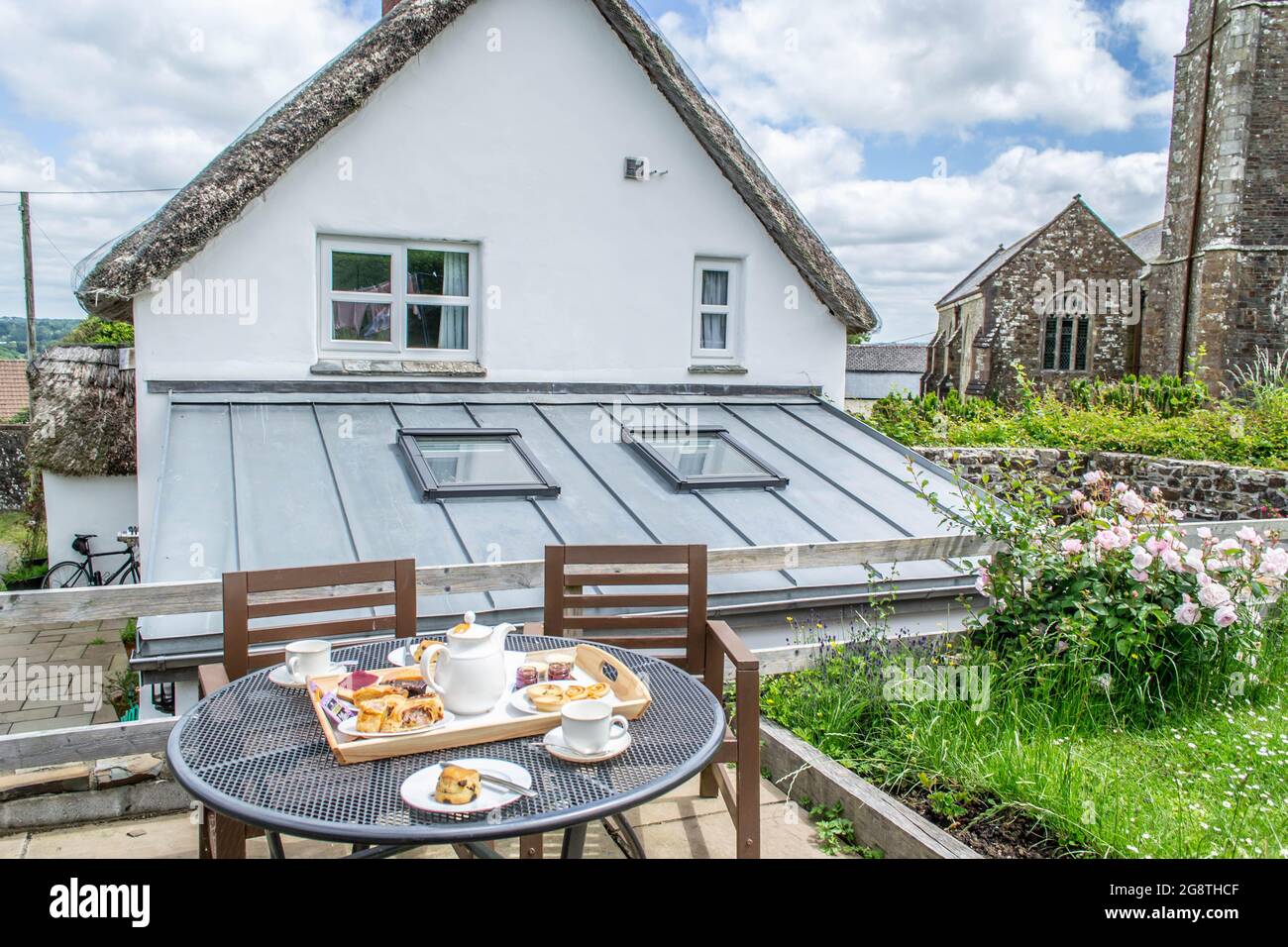 Afternoon tea selection in Devon, England Stock Photo - Alamy