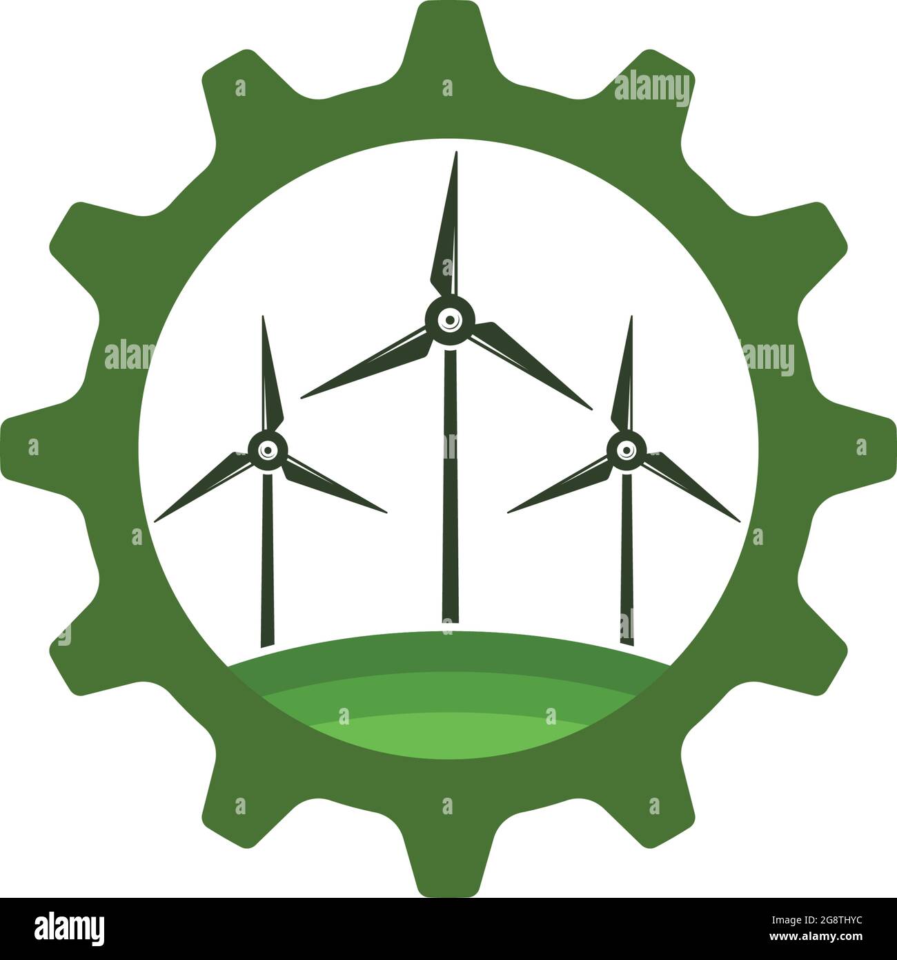 Turbine blades wind farm Stock Vector Images - Alamy