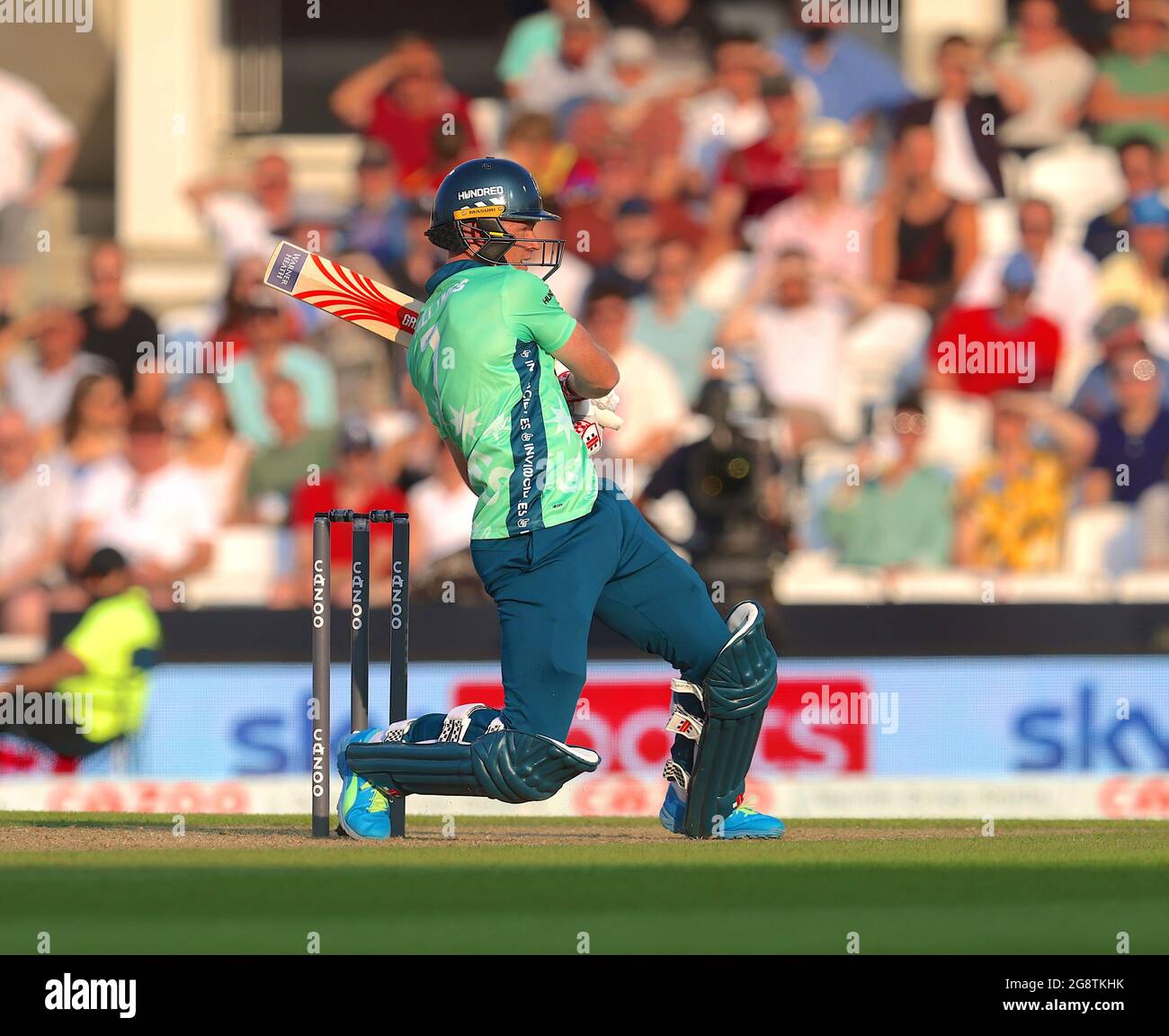 London, UK. 22nd July, 2021. Sam Billing of The Oval Invincibles ...